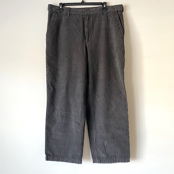 croft & barrow | Pants | Croft Barrow Mens Charcoal Brown Corduroy ...